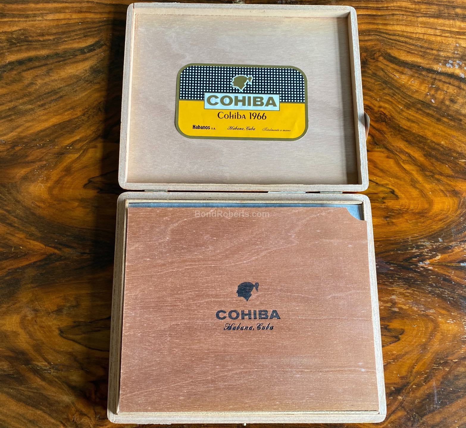 Cohiba Cohiba 1966 Edición Limitada 2011 Varnished Boîte Nature Box of ...